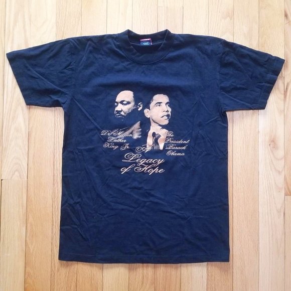 Shirts | Rare Barack Obama X Martin Luther King Jr A Legacy Of Hope Tee ...